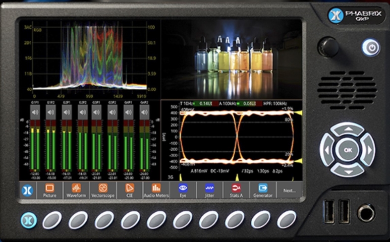 Phabrix QxP WAVEFORM MONITOR 25G ST 2110 E 12G-SDI
